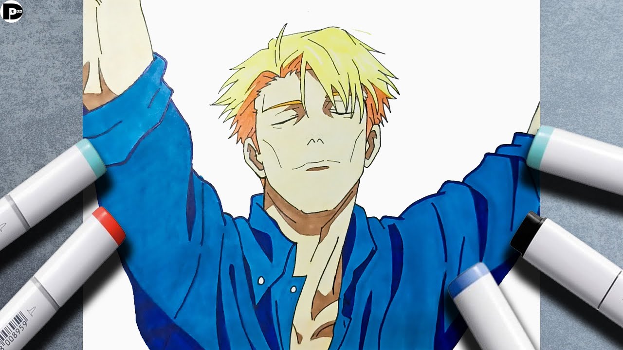 How to Draw Nanami Kento From Jujutsu Kaisen | Step By Step | Anime ...