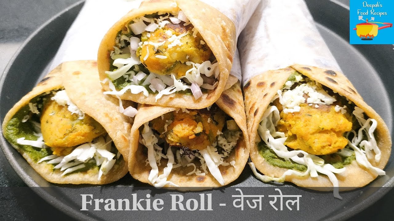 Veg Roll Recipe | Healthy Kids Tiffin Recipe | Vegetable Frankie ...