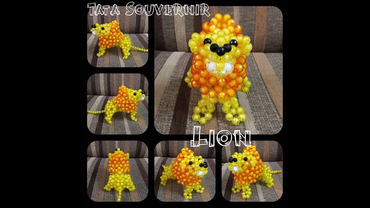 How to Bead Lion Part 3/Tutorial Singa/Diy - YouTube
