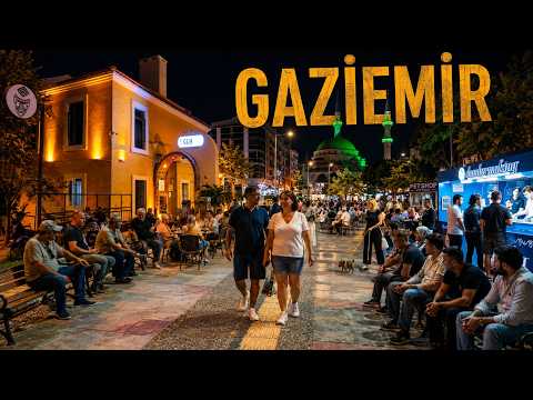 İZMİR GAZİEMİR'İN EN GÜZEL CADDESİ: SEVGİ YOLU’NDA BÜYÜLEYİCİ GECE YÜRÜYÜŞÜ (4K)