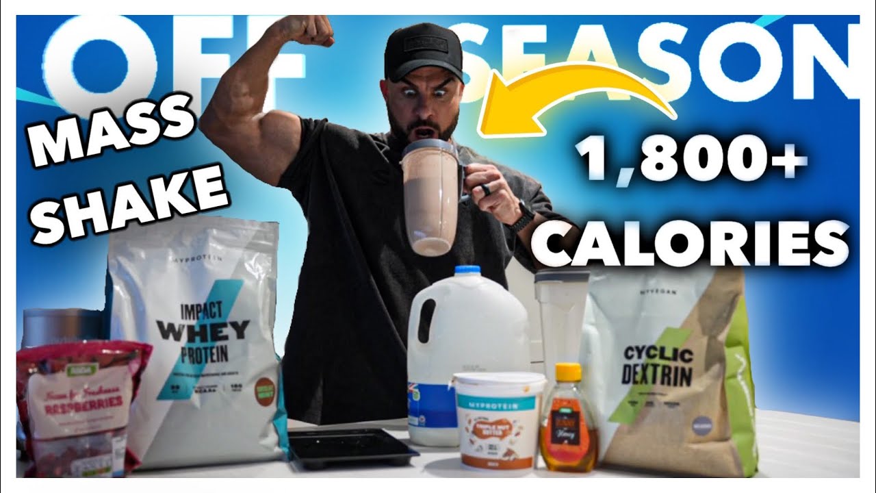 EASY MASS BUILDING SHAKE 1,800+ CALORIES!! - YouTube
