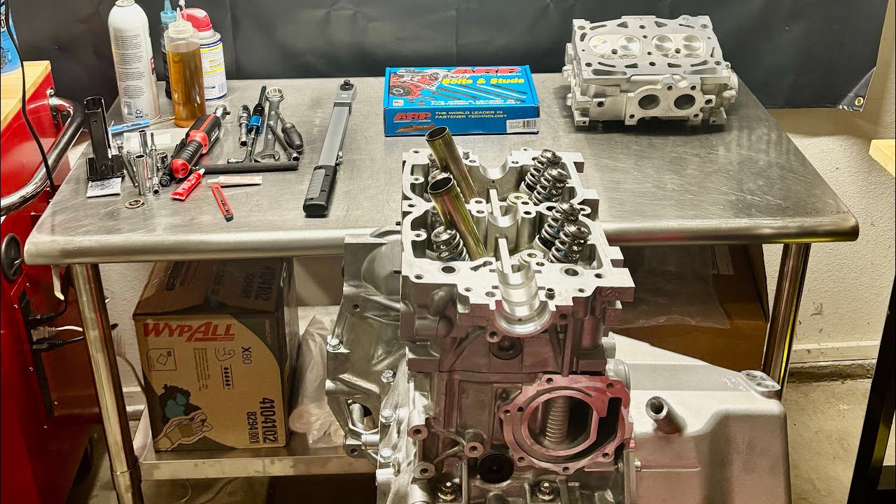Easiest way to install an EJ25 SOHC timing belt - YouTube