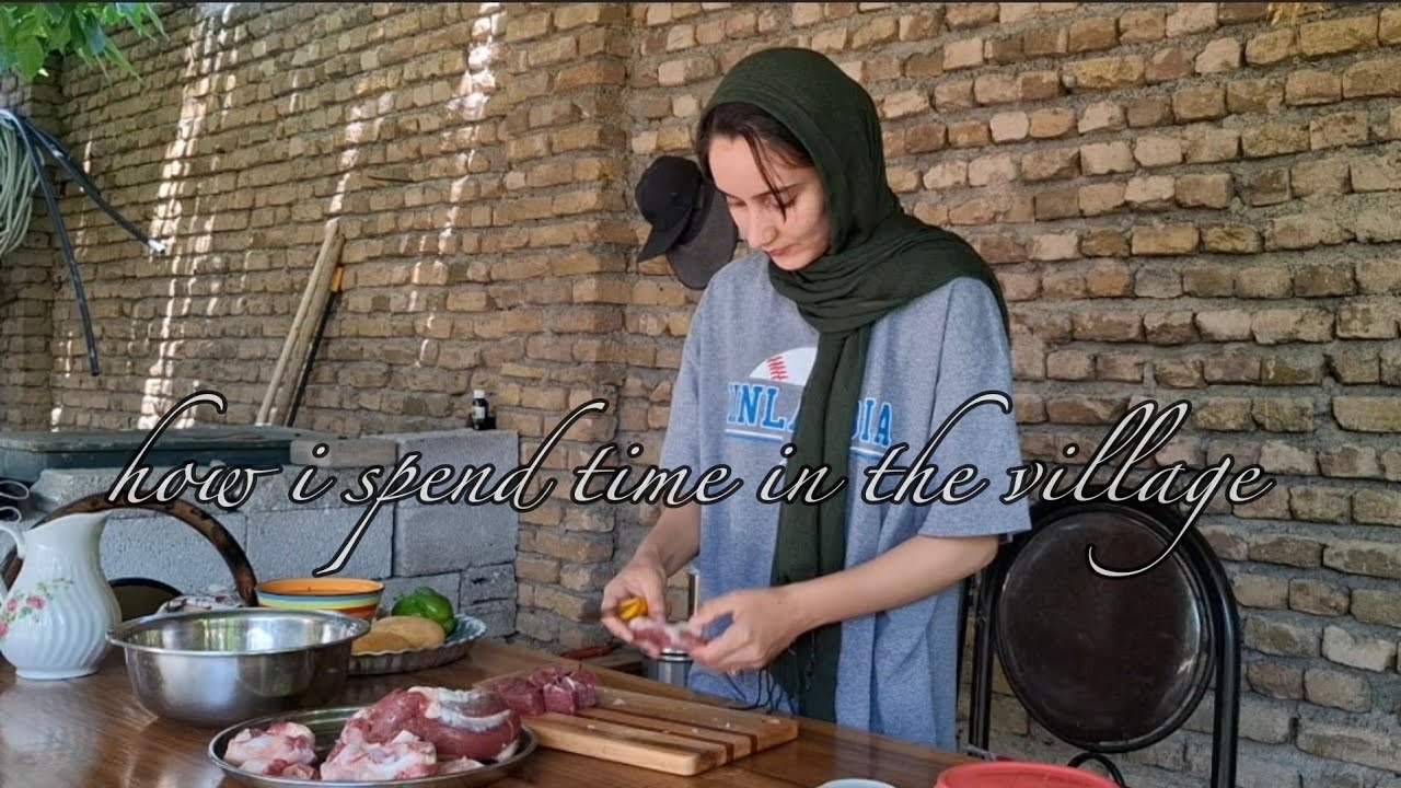 one day in the village |cooking dizi traditional azerbaijani recipe ...