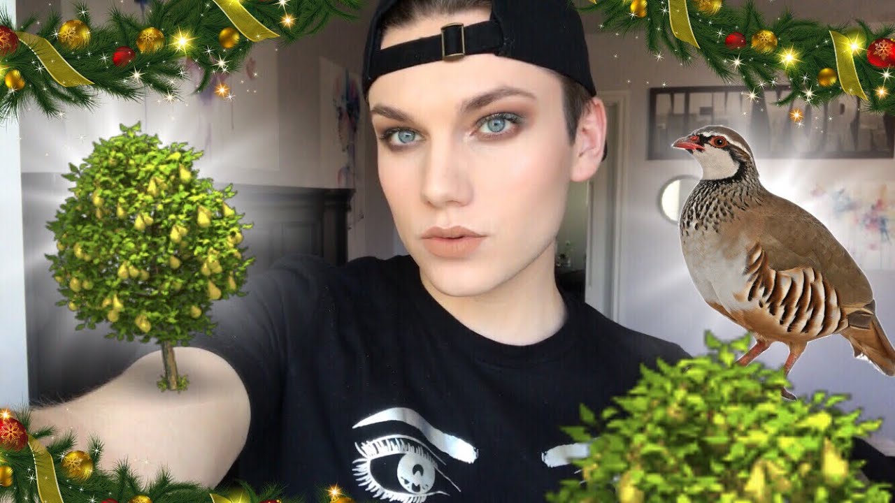 A PARTRIDGE IN A PEAR TREE MAKEUP TUTORIAL (12 Days of Christmas Makeup ...