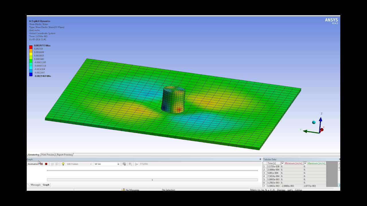 Thin sheet fractures analysis in ansys - YouTube