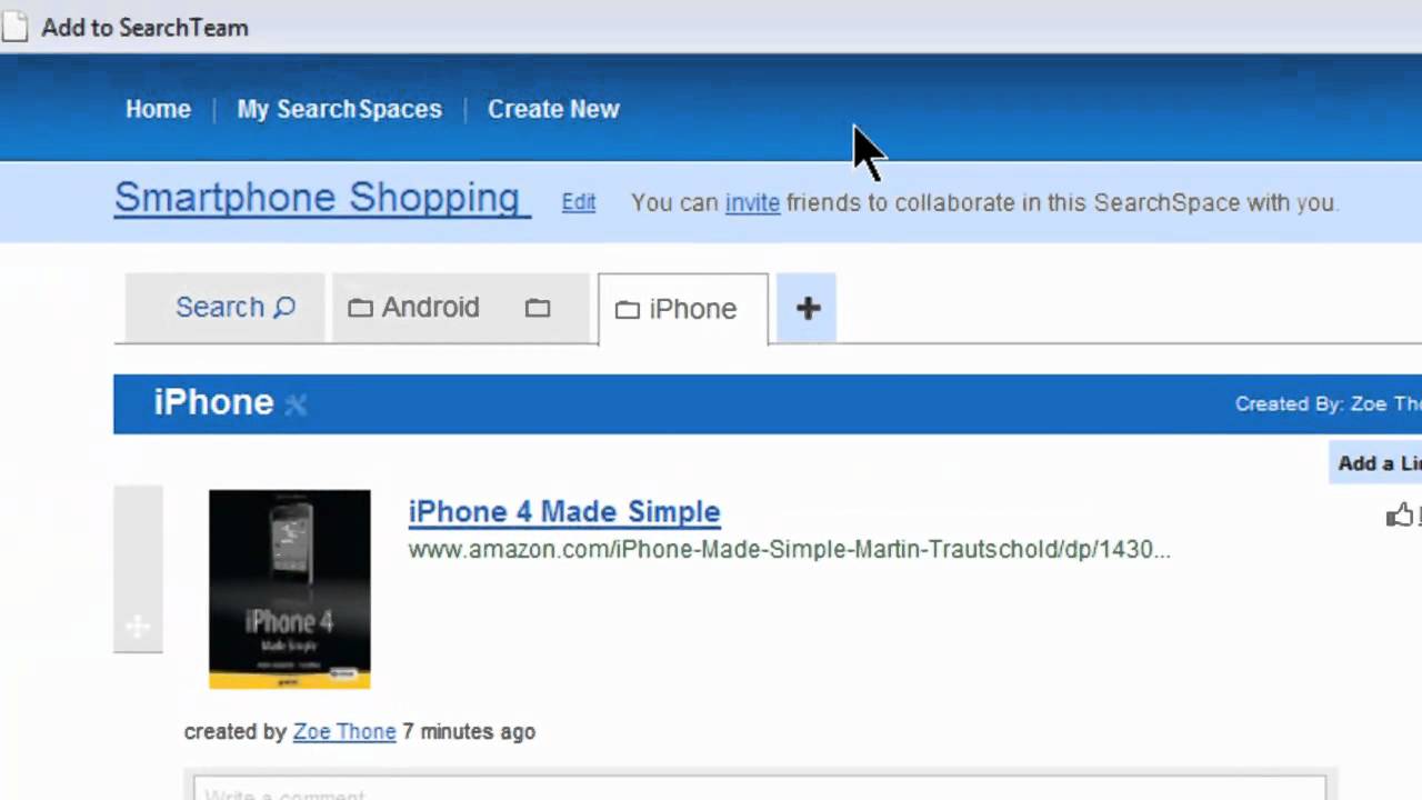 SearchTeam Tour - Guided tour of collaborative search and curation ...