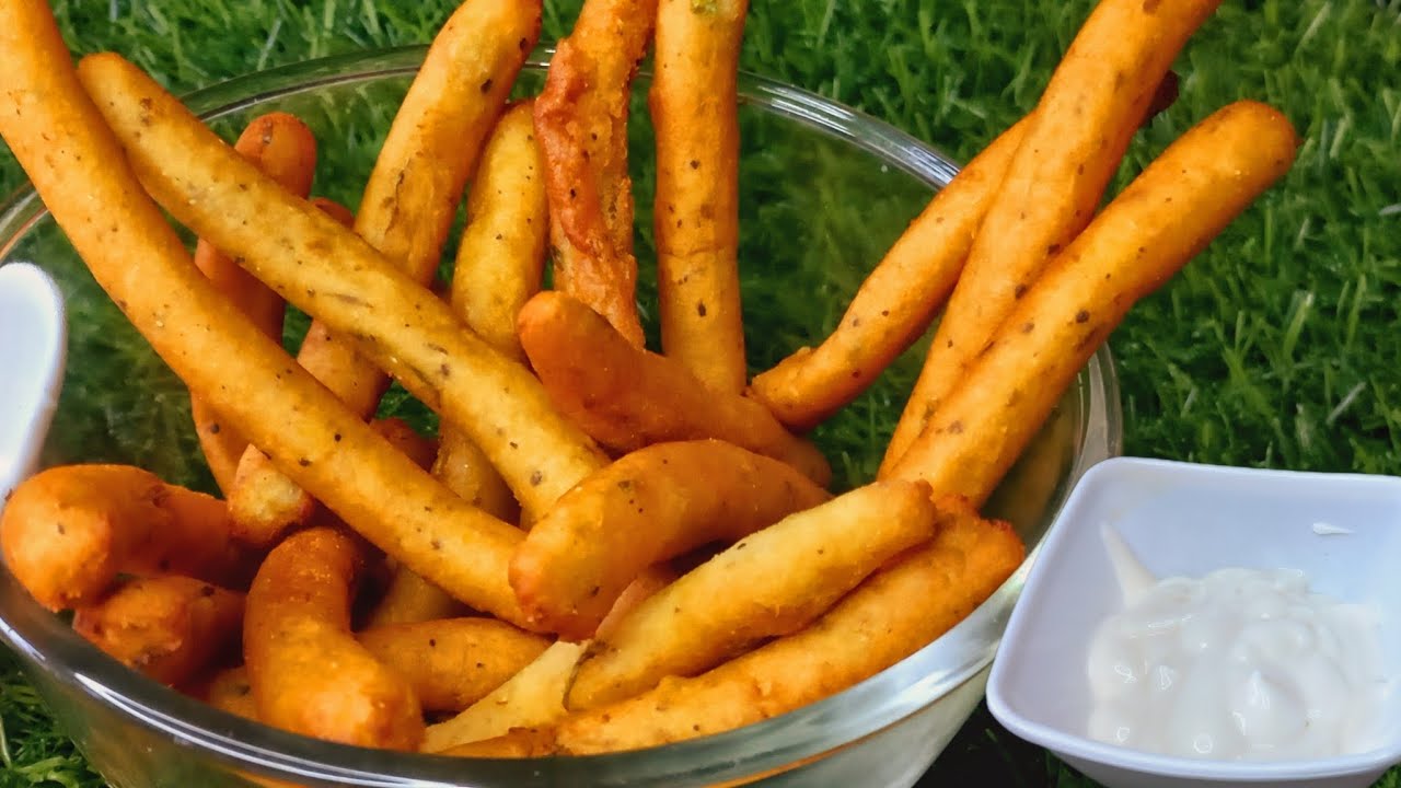 French fries at home | Potato sticks | Potato recipe | French fries ...