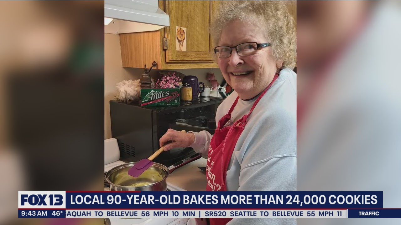 ‘The Cookie Lady’ bakes thousands of cookies - YouTube