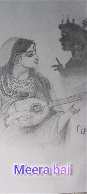 Meera bai drawing art #meerabai #shortvideo #art #artandcraft #sketch # ...