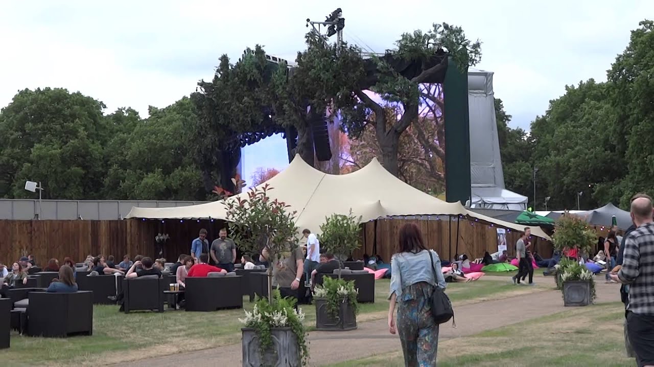 Backstage VIP area at BST 5th July. - YouTube