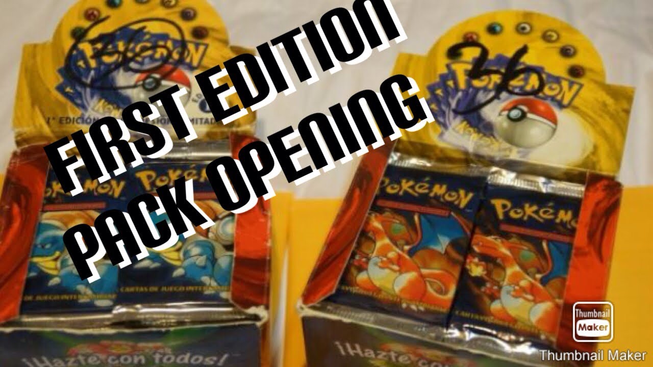 Opening first edition pokemon booster box - YouTube