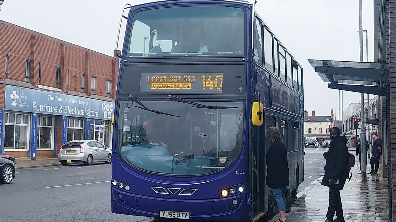 (Arriva Yorkshire 1502 YJ59BTV) On 140 To Leeds - YouTube