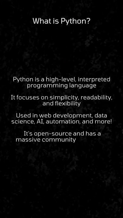 Python under 60 Seconds - Basics - YouTube
