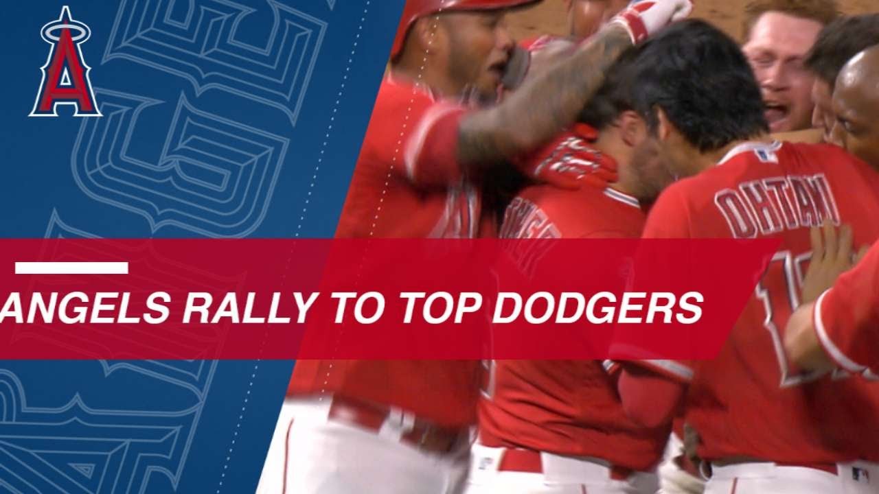 Angels stun the Dodgers with walk-off win in the 9th - YouTube