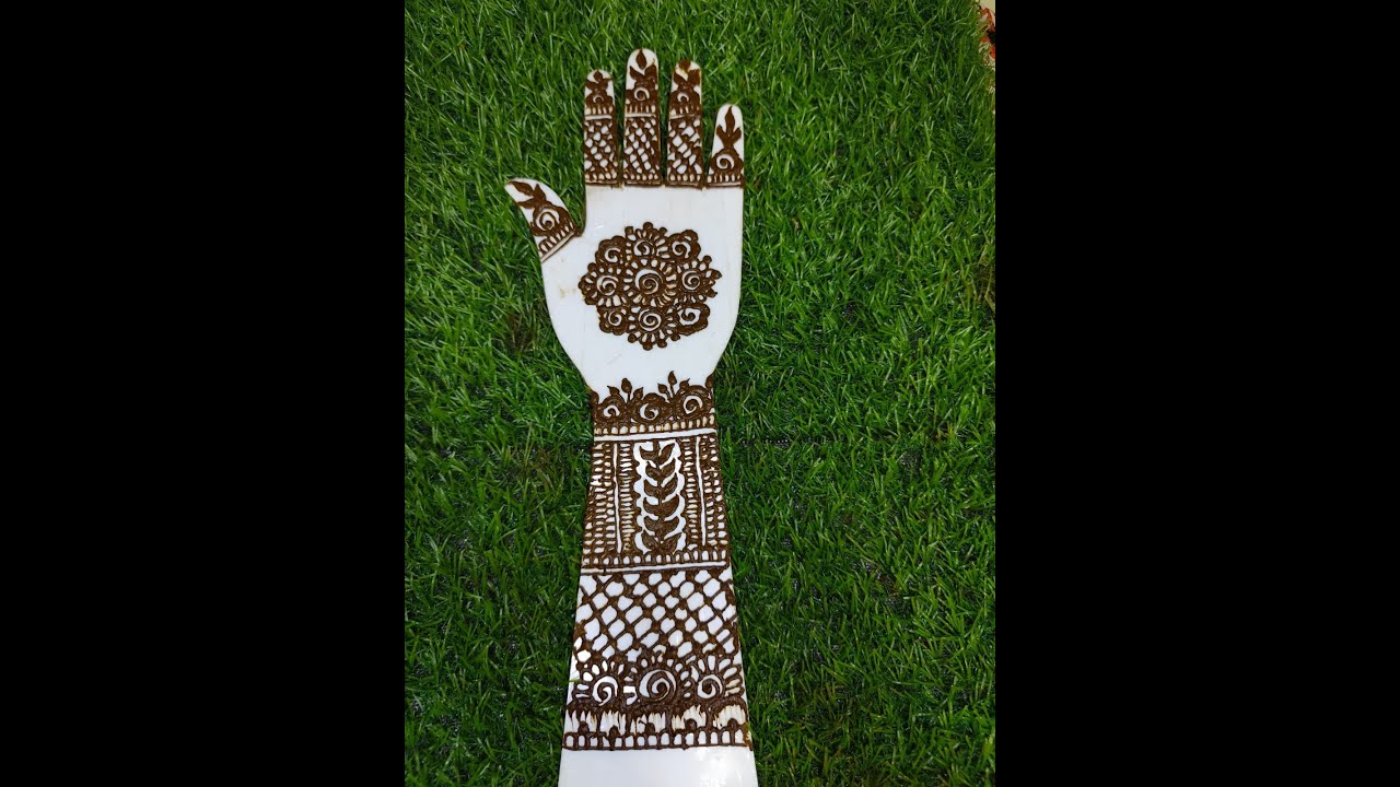 Simple Full hand Mehndi design | Mehndi Art simple - YouTube