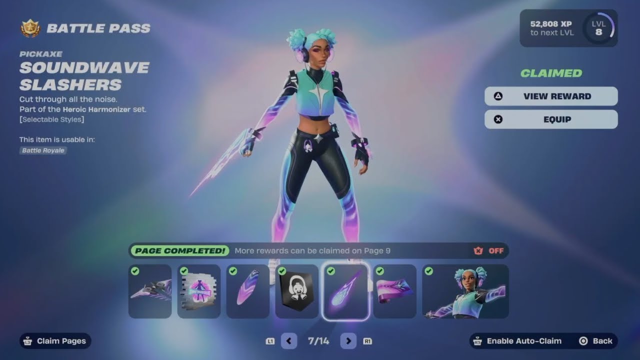 How to Unlock Soundwave Slashers Pickaxe in Fortnite | Battle Pass ...
