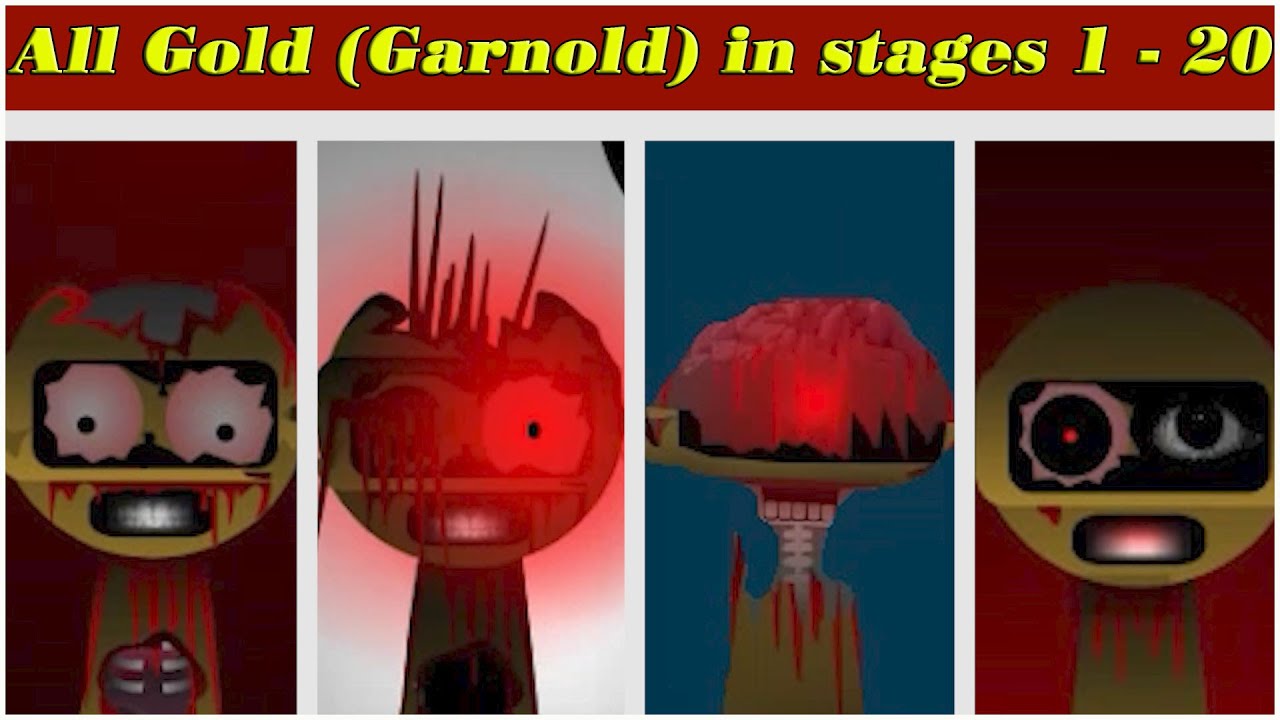 Sprunki - Incredibox All Gold (Garnold) stage 1 to stage 20 in SPRUNKI ...