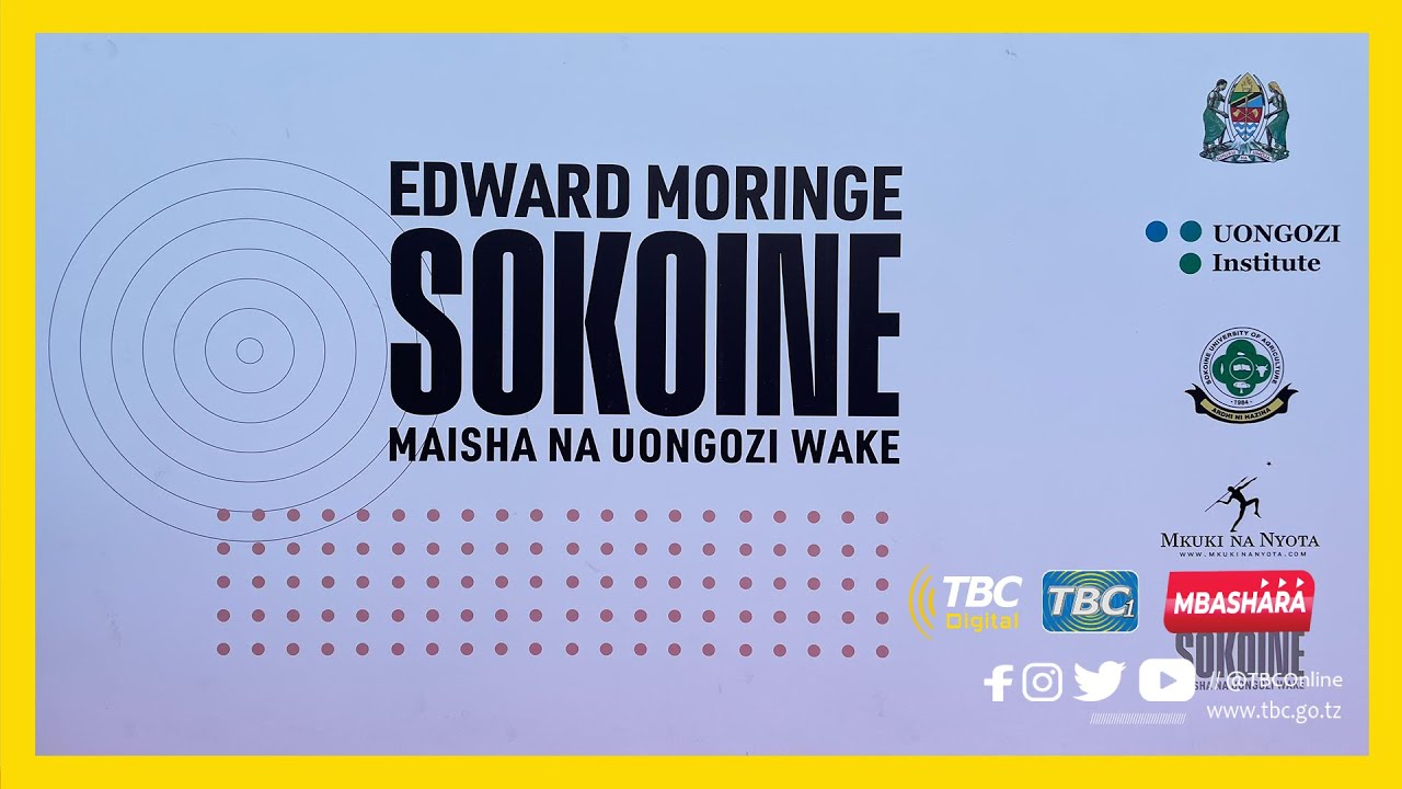 🔴#TBCLIVE: UZINDUZI WA KITABU CHA EDWARD MORINGE SOKOINE, MAISHA NA ...