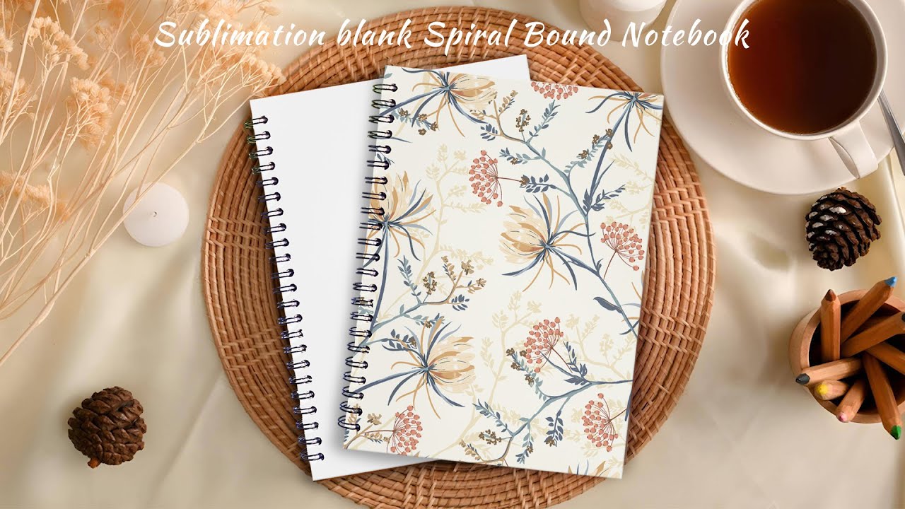 Dye-sublimation paper coil notebook - YouTube
