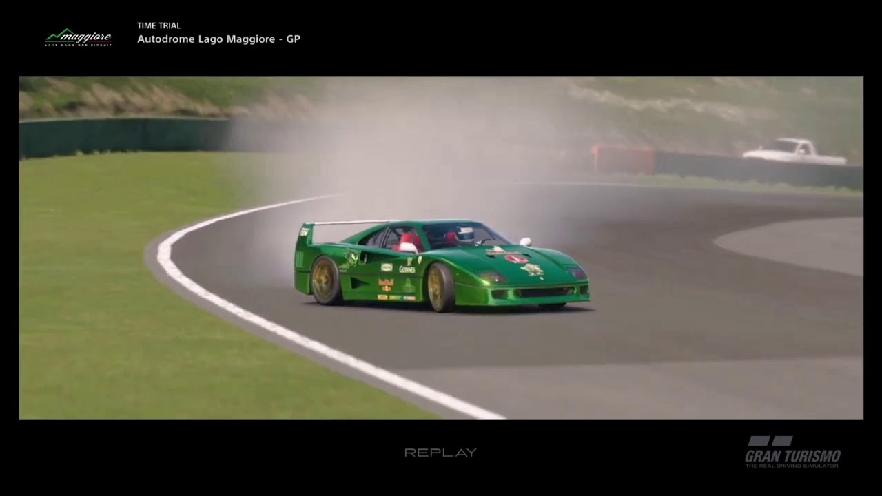 Ferrari f40 in green - YouTube