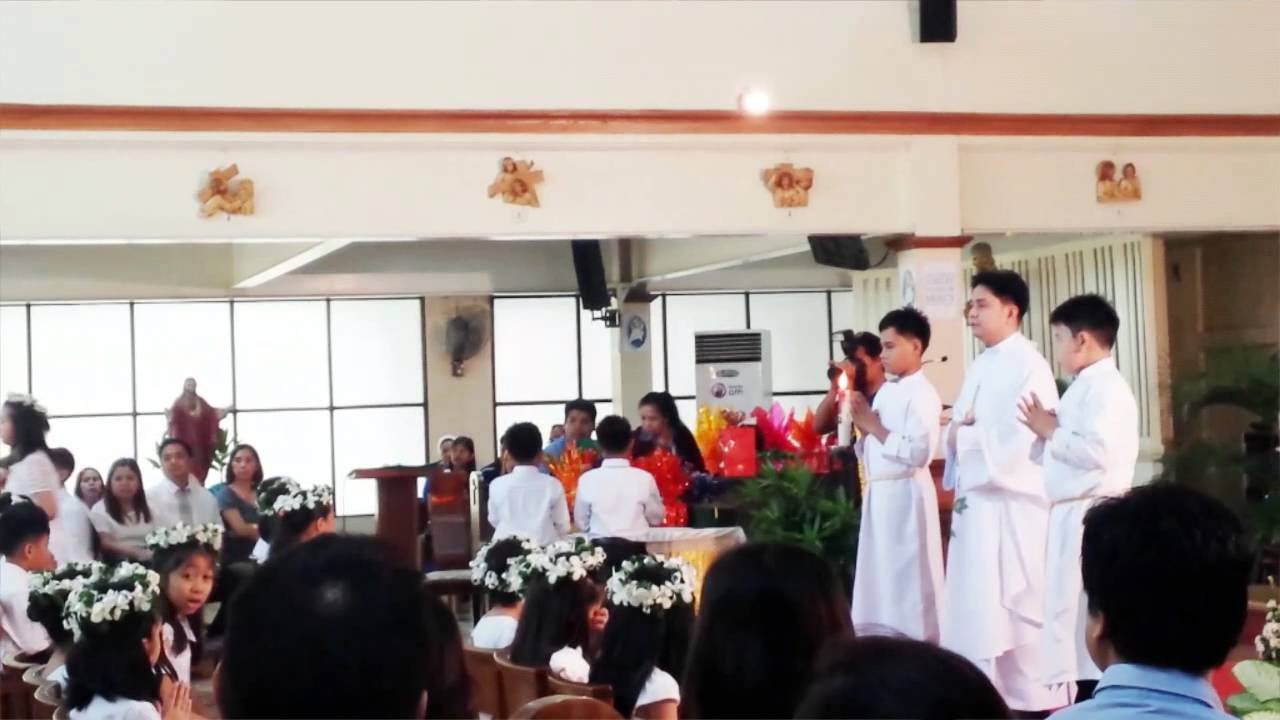 My First Holy Communion (taking up mass offerings) - YouTube