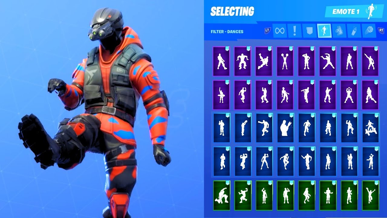 HYPERNOVA SKIN SHOWCASE WITH ALL FORTNITE DANCES & EMOTES - YouTube