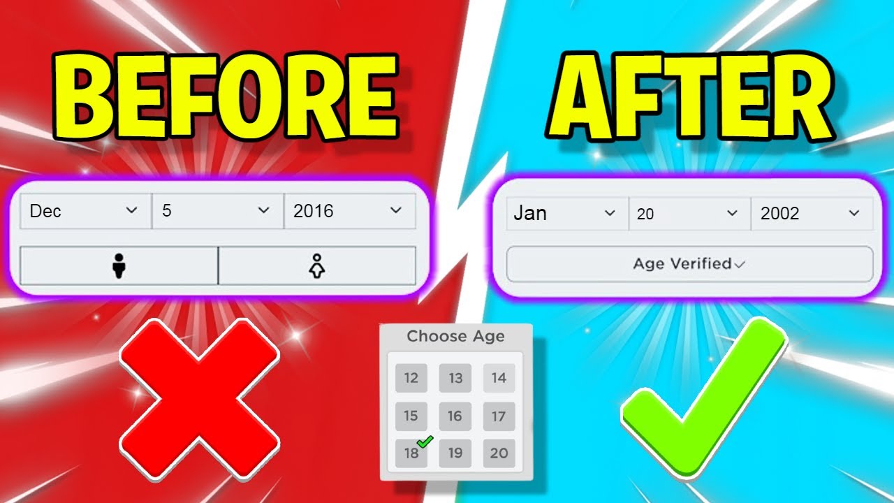 Change Your AGE if you're UNDER 13 on ROBLOX! (NEW METHOD) - YouTube