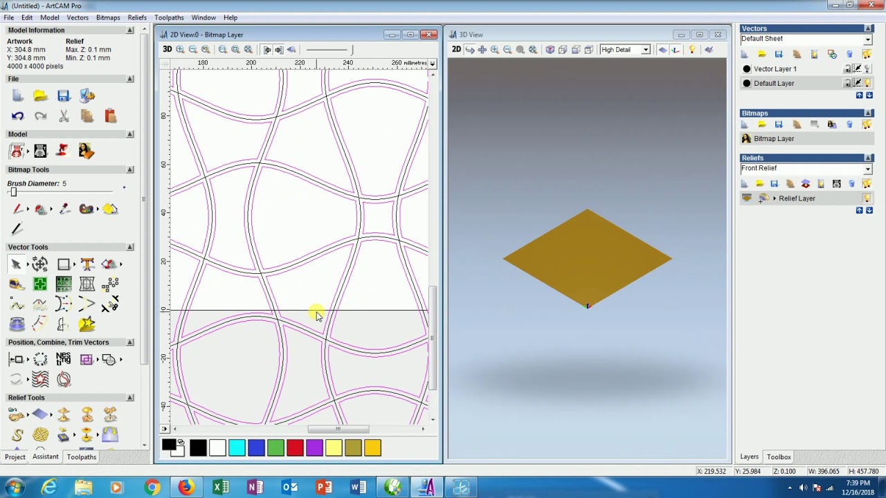 HOW TO MAKE 3D PATTERN DESIGN IN ARTCAM - YouTube