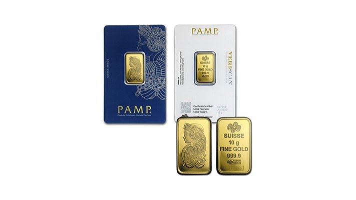 10g PAMP Suisse 24K Gold Ingot - YouTube
