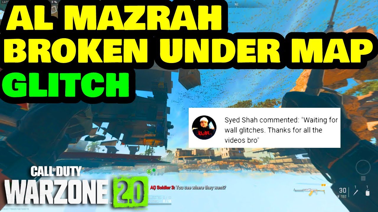 *NEW* AL MAZRAH INSANE UNDER MAP GLITCH SEASON 3 DMZ/MW2/WARZONE 2 ...