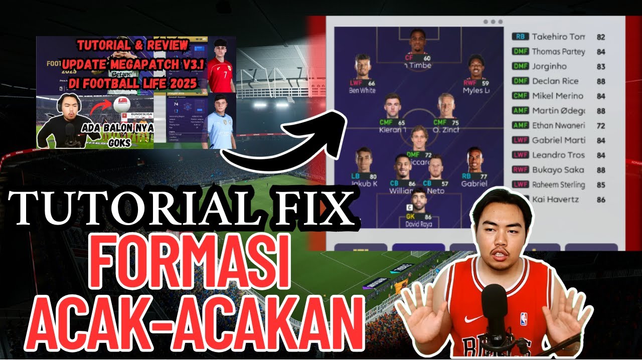 TIPS & TUTORIAL MENGATASI FORMASI BERANTAKAN DI FOOTBALL LIFE 2025 MEGAPATCH 3.1 🤔 SIMAK SAMPE ...