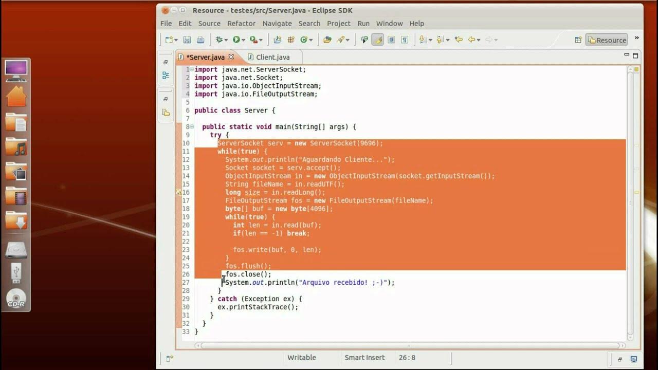 Utilizando a interface Socket de JAVA (TUTORIAL) [01/02] - YouTube