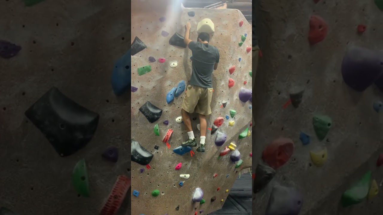 Indoor Rock Climbing Bouldering Route 34 - YouTube
