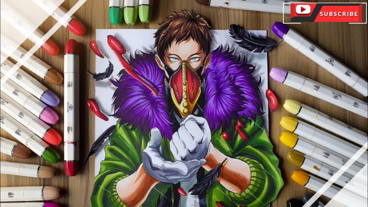 Drawing 3D Overhaul (My Hero Academia) - YouTube