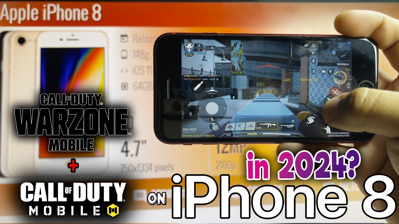 iPhone 8 in 2024? | COD WARZONE & COD MOBILE Game Test?? (iOS 16.7.7 ...