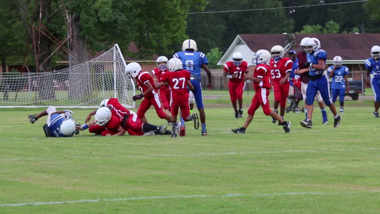 Ryan Bishop Hardin Neshoba Rockets Youth Football August 20, 2016 - YouTube
