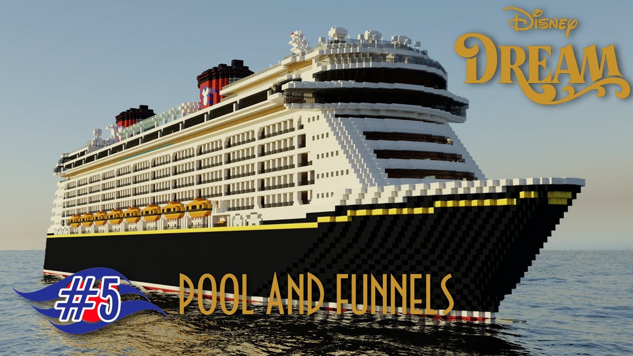 How to build Disney Dream in Minecraft! | Part 5- Pools and Funnels ...