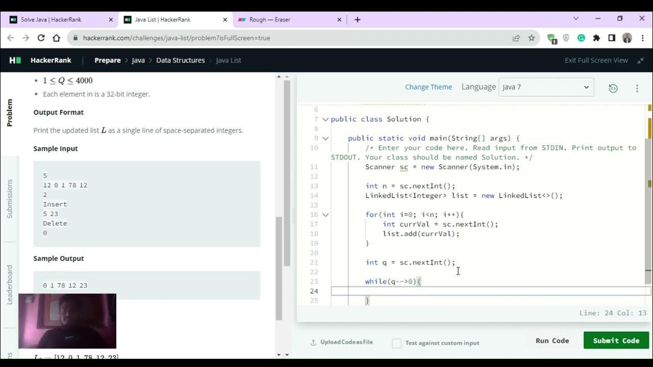 Java List | HackerRank - YouTube