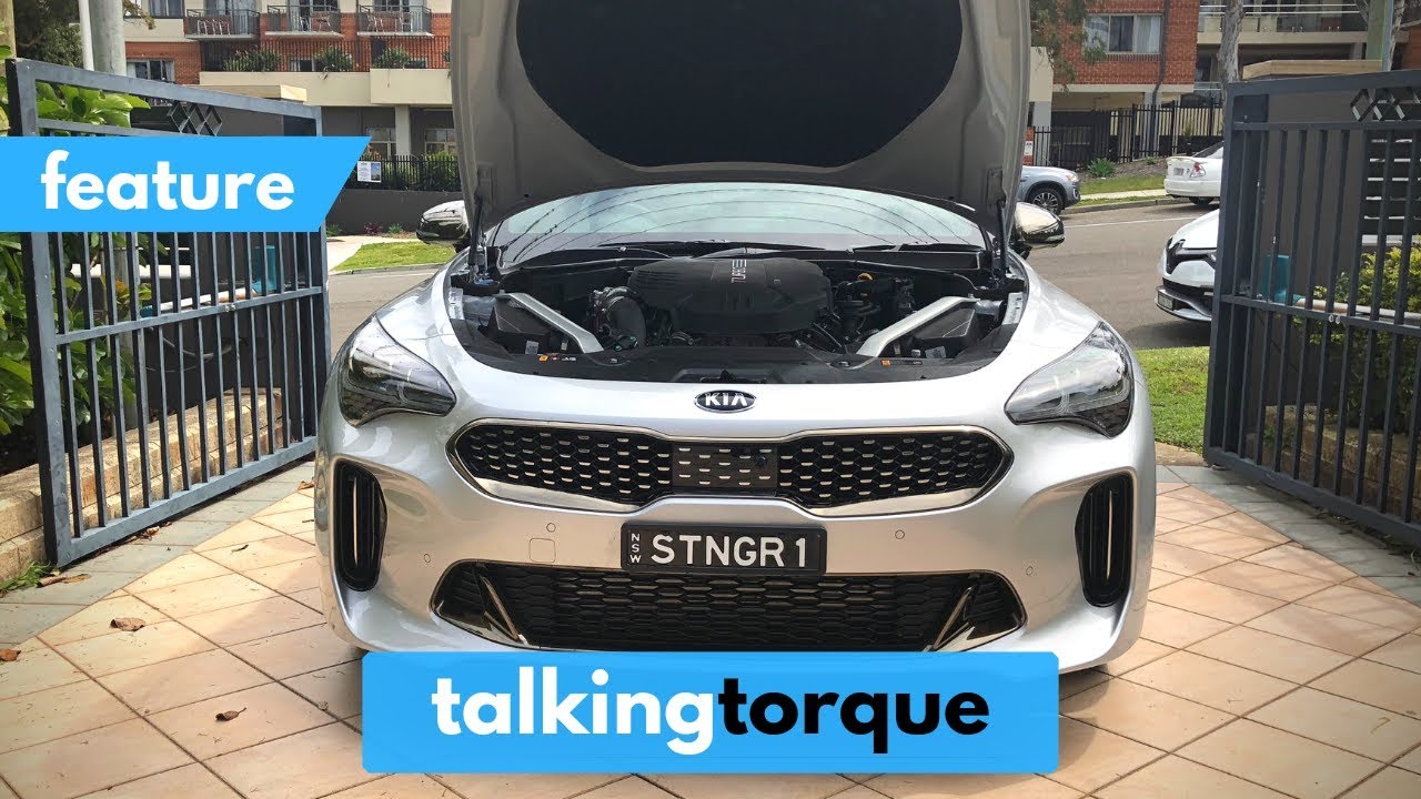Kia Stinger GT 3.3-litre V6 Twin Turbo - FULL Engine Tour - YouTube