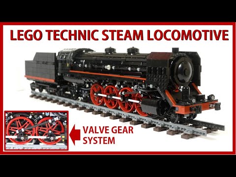 Steam Locomotive with Lego Pneumatic Engine - YouTube