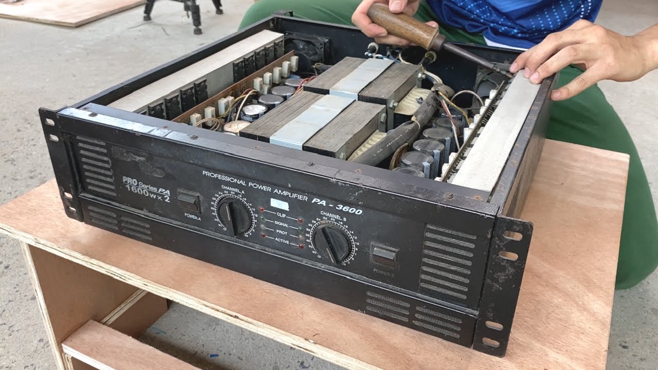 Restoration professional power amplier // Restore 3600W large power ...