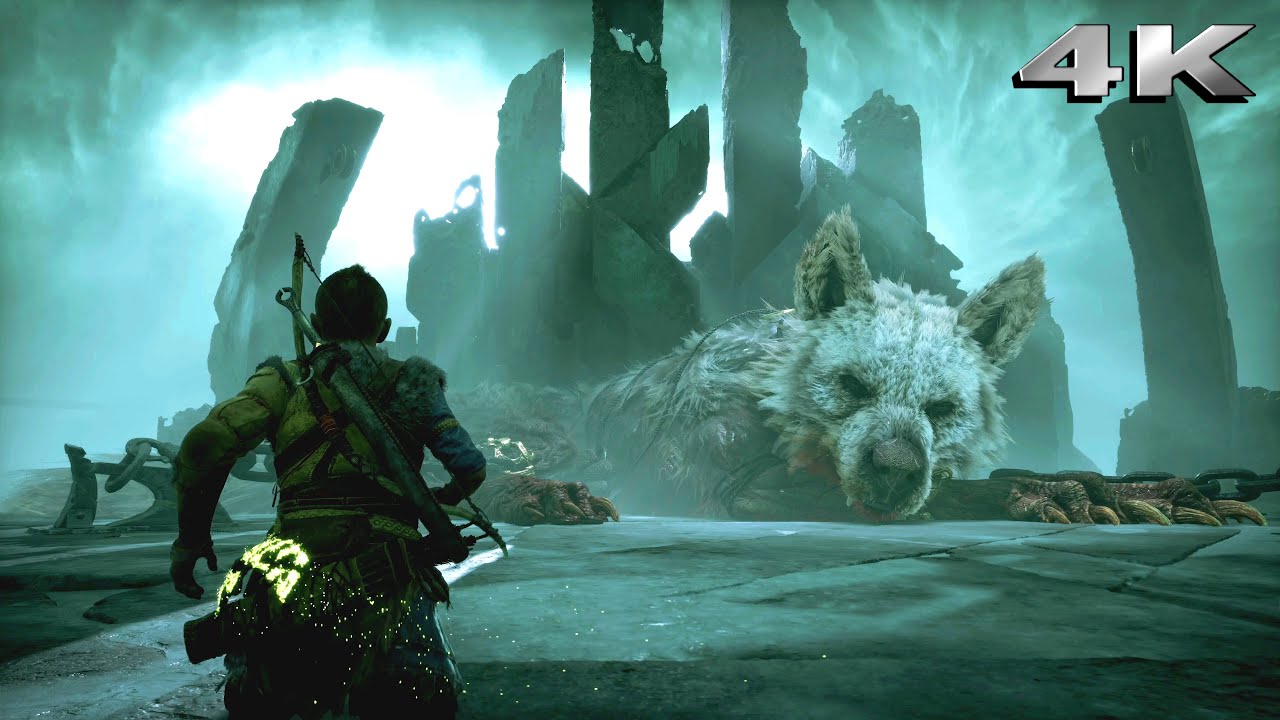 Giant Wolf Garm Escapes Scene - God Of War Ragnarok PS5 2022 (4K 60FPS ...