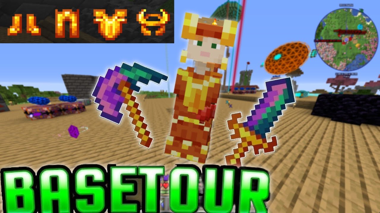 Minecraft Base Tour + Building Best Armor in the Game - YouTube