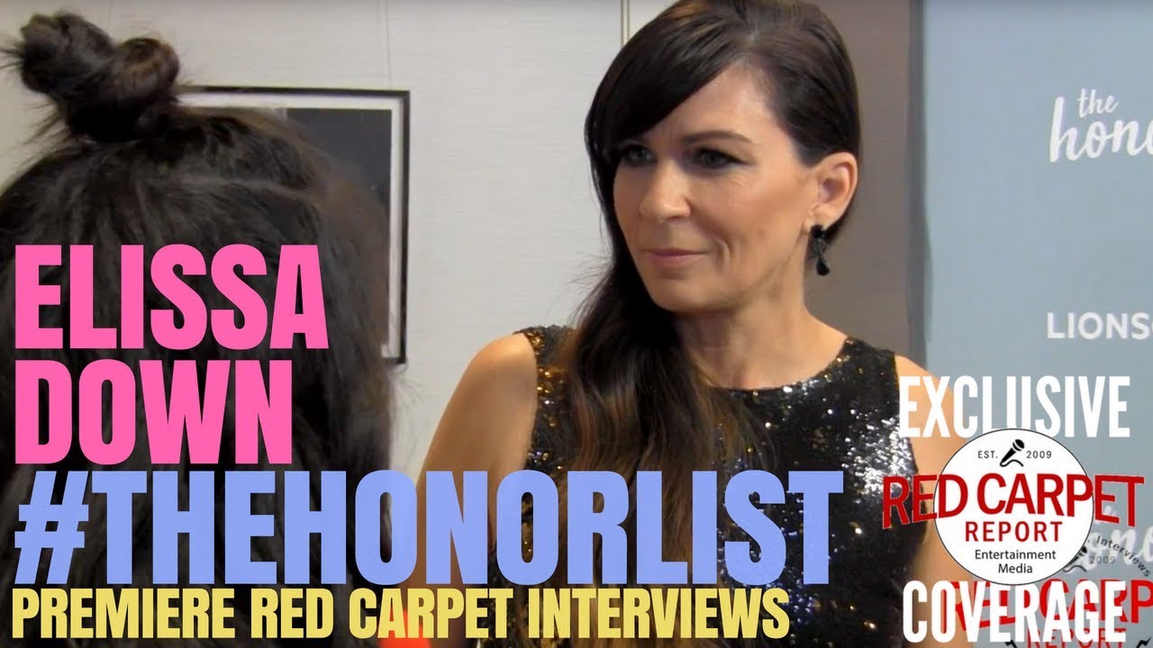 Elissa Down interviewed at "The Honor List" Movie premiere # ...
