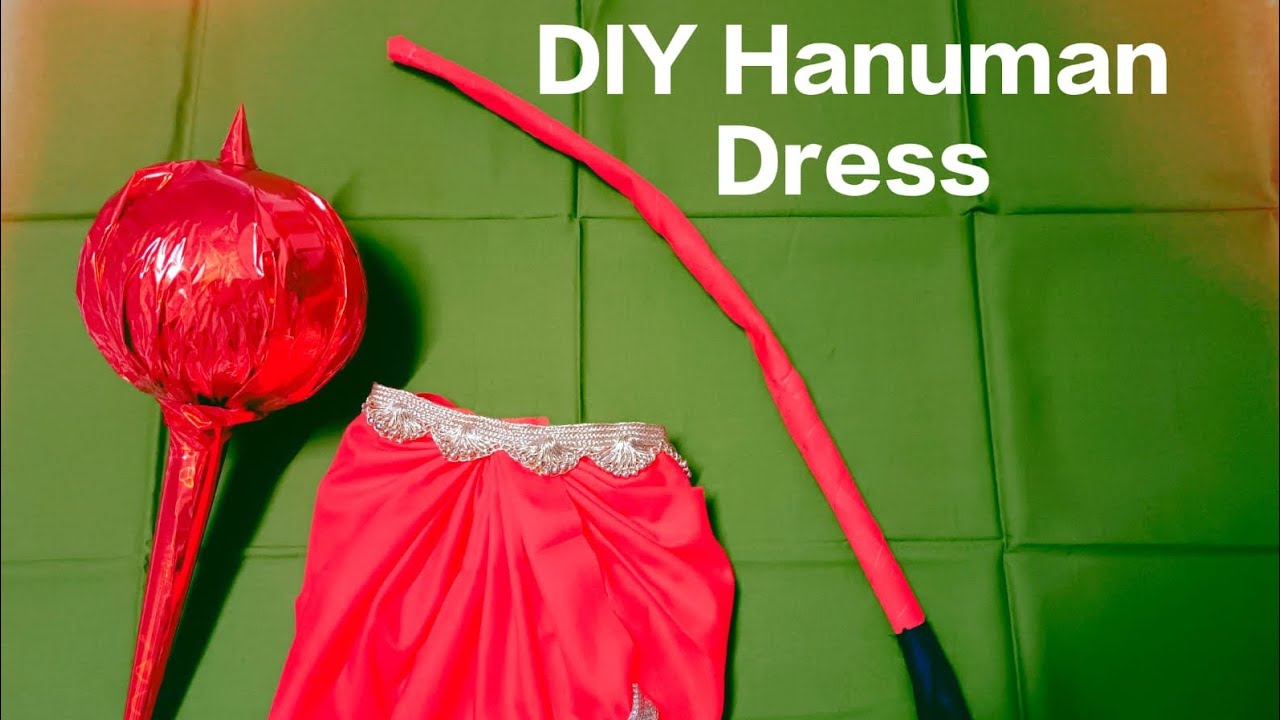 DIY Bala hanuman dress making for photoshoot|Chota hanuman dress making ...