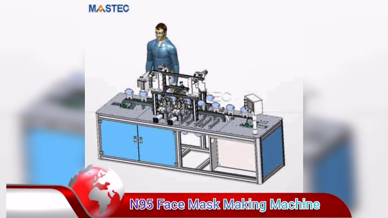 kn92 ffp2 ffp3 n95 face mask making machine high speed fully automatic ...