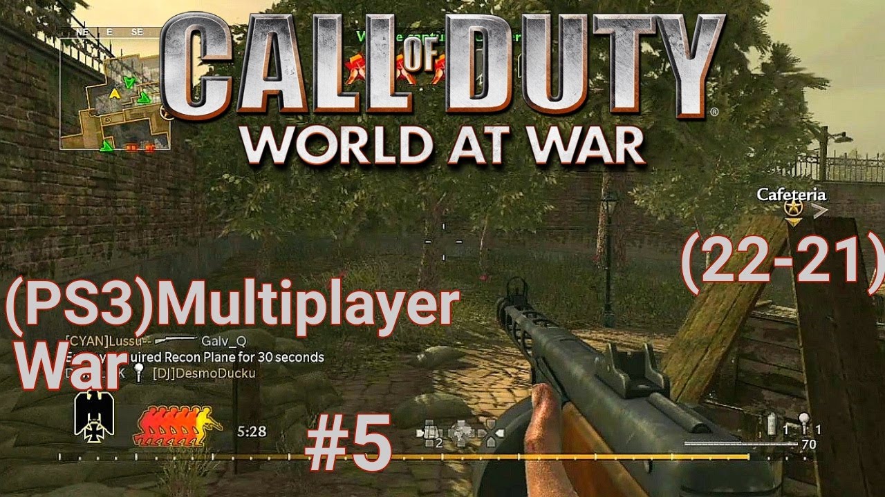 Call of Duty: World at War - (PS3) Multiplayer War Gameplay #5 - YouTube