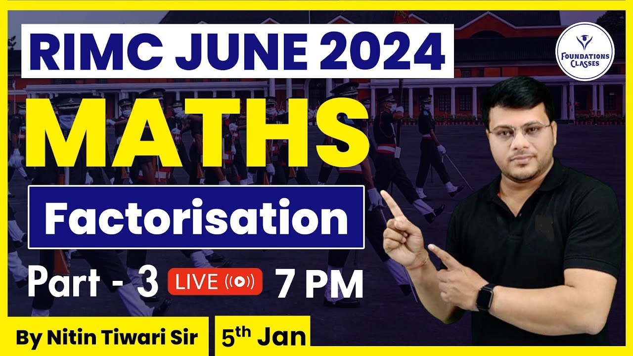 Factorisation Part-3 || Math Factorisation || Rimc June 2024 | By Nitin Sir - YouTube
