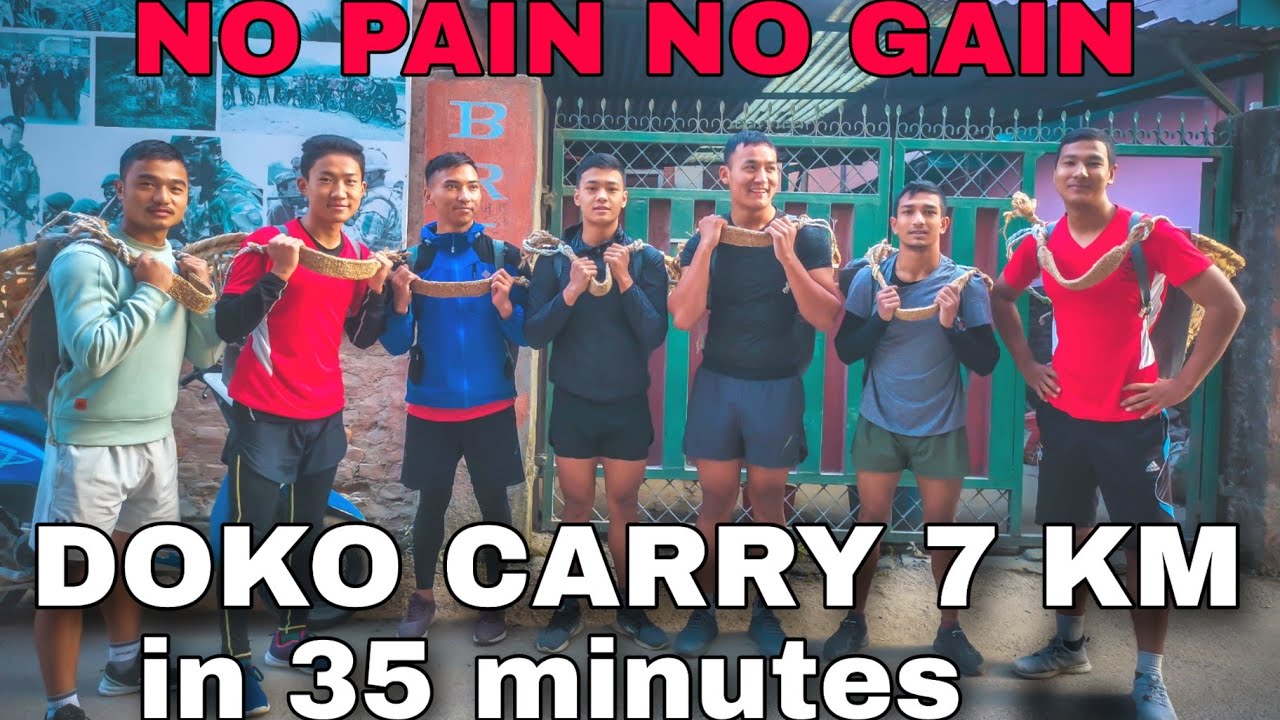 DOKO CARRY 7 KM in 35 minutes 💪|| training for Central selection of ...