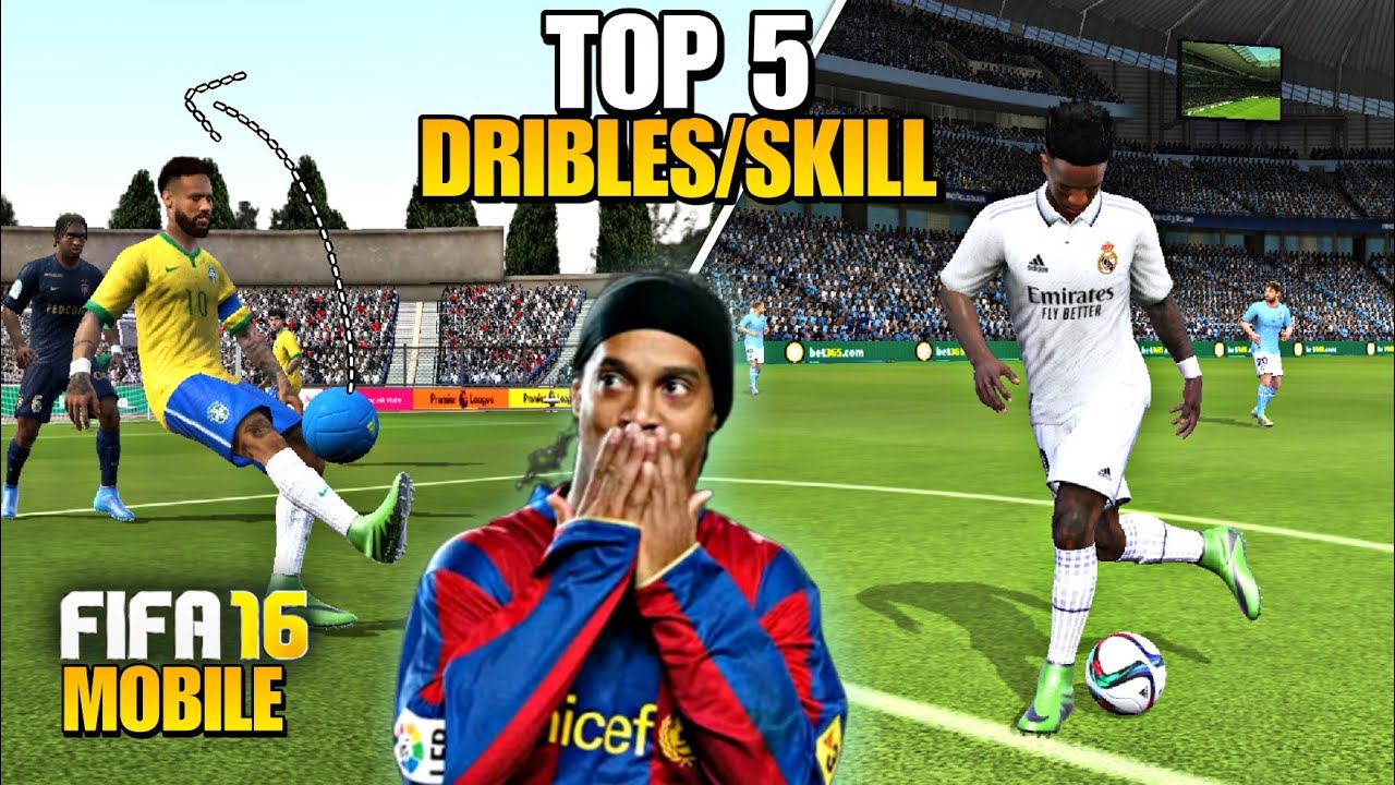 FIFA 16 MOBILE TOP 5 DRIBLES| TUTORIAL DE DRIBLES - YouTube